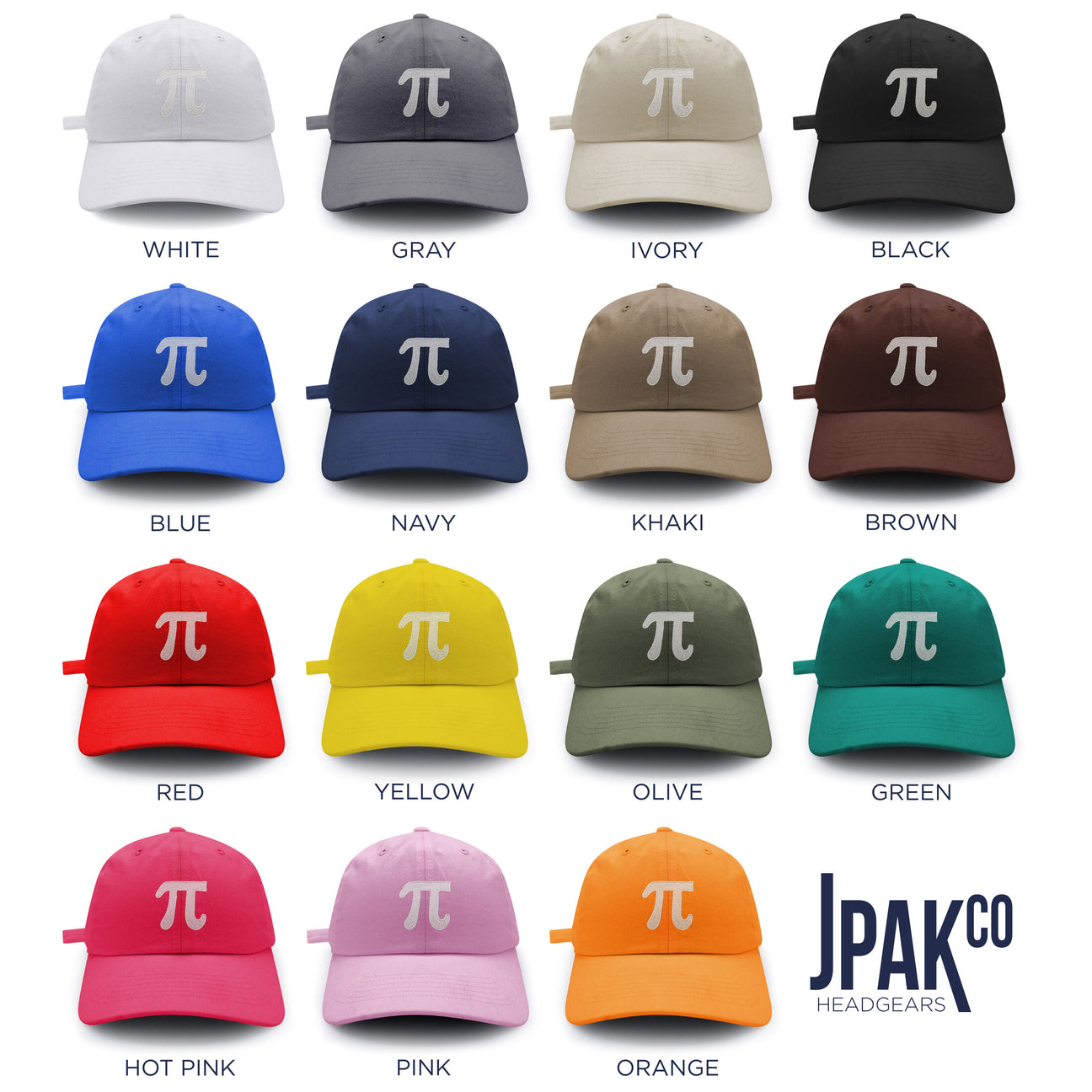Pi Pie Dad Hat Embroidered Baseball Cap Math – JPAK CO